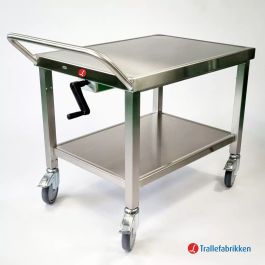 Rustfritt trillebord M – Manuelt hev og senk for fleksibel bruk ...